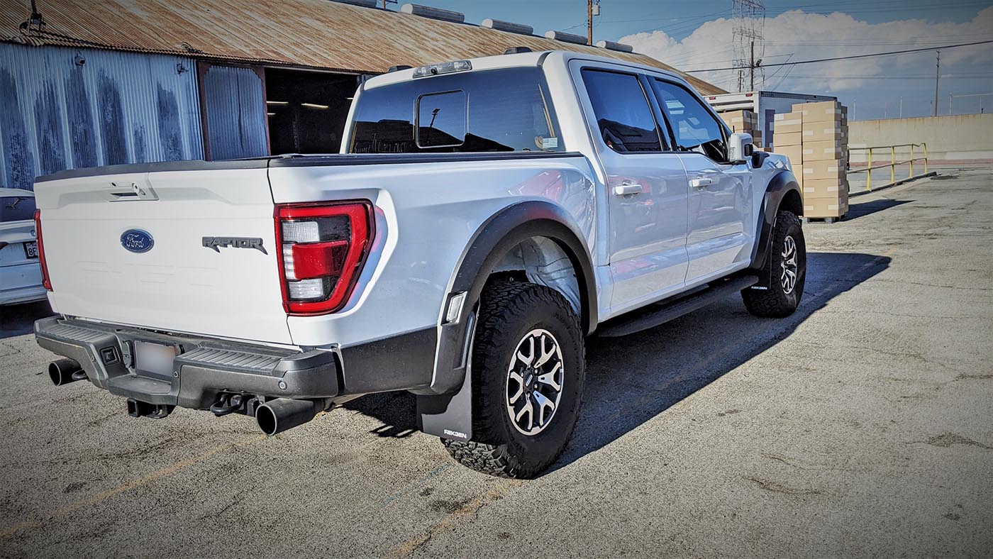 Ford Raptor 2021+ Trophy Sport Mud Flaps – REK GEN Vehicle Protection